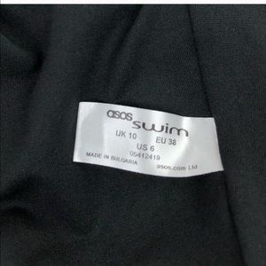 ASOS | Swim | Dark Gray Sexy One Shoulder Full Piece Swim Suit | Poshmark